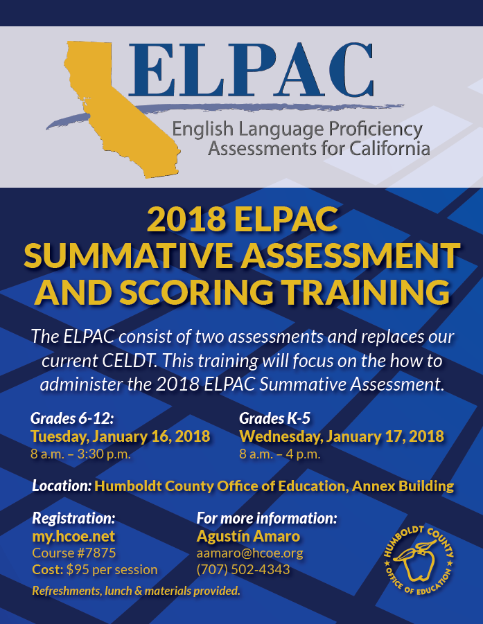 2018 ELPAC Summative Assessment And Scoring Training GRADES 6 12 My HCOE 2018 ELPAC Summative Assessment And Scoring Training GRADES 6 12 My HCOE
